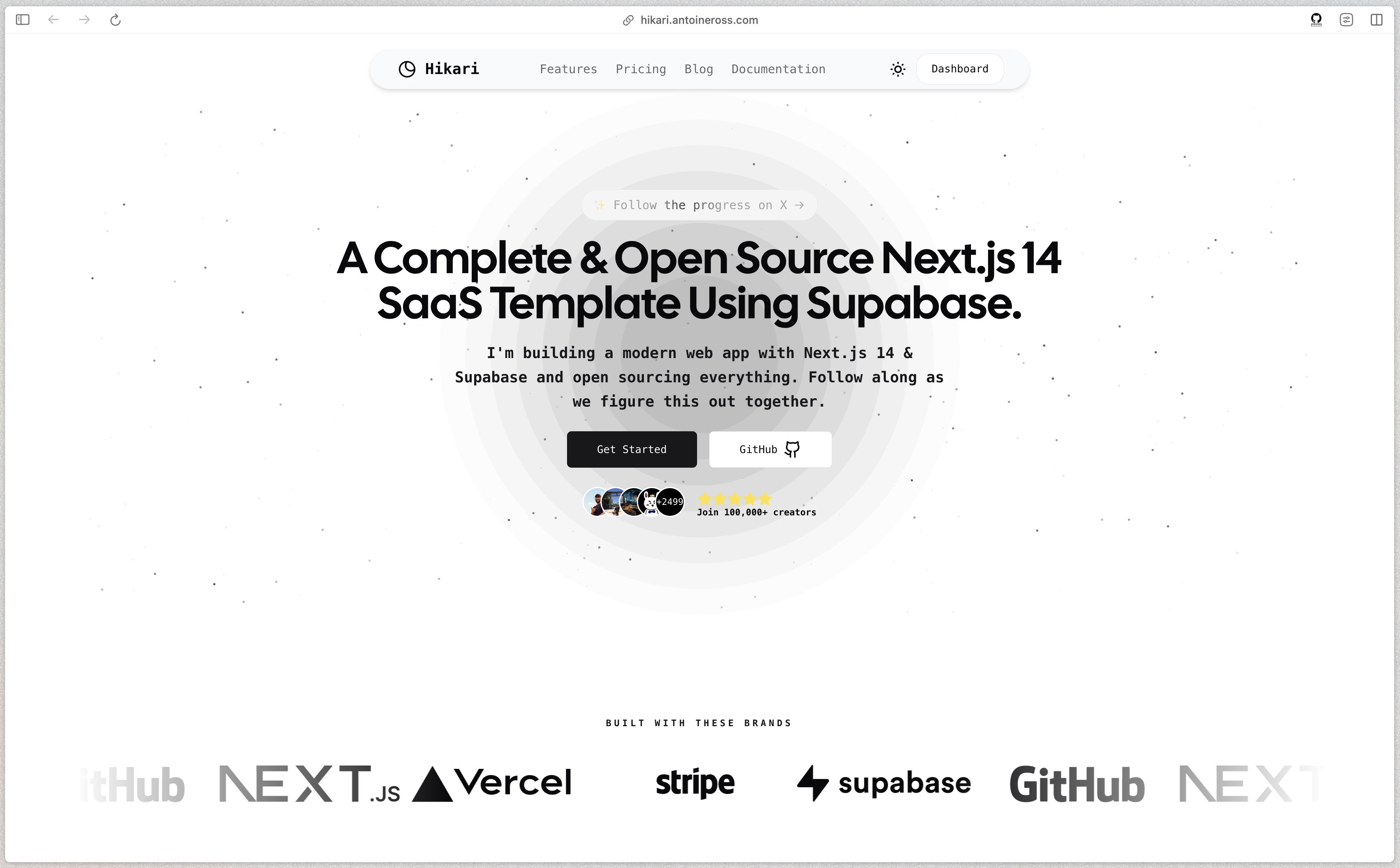 Hikari: A Powerful Next.js SaaS Starter Template | Case Study - Antoine Ross